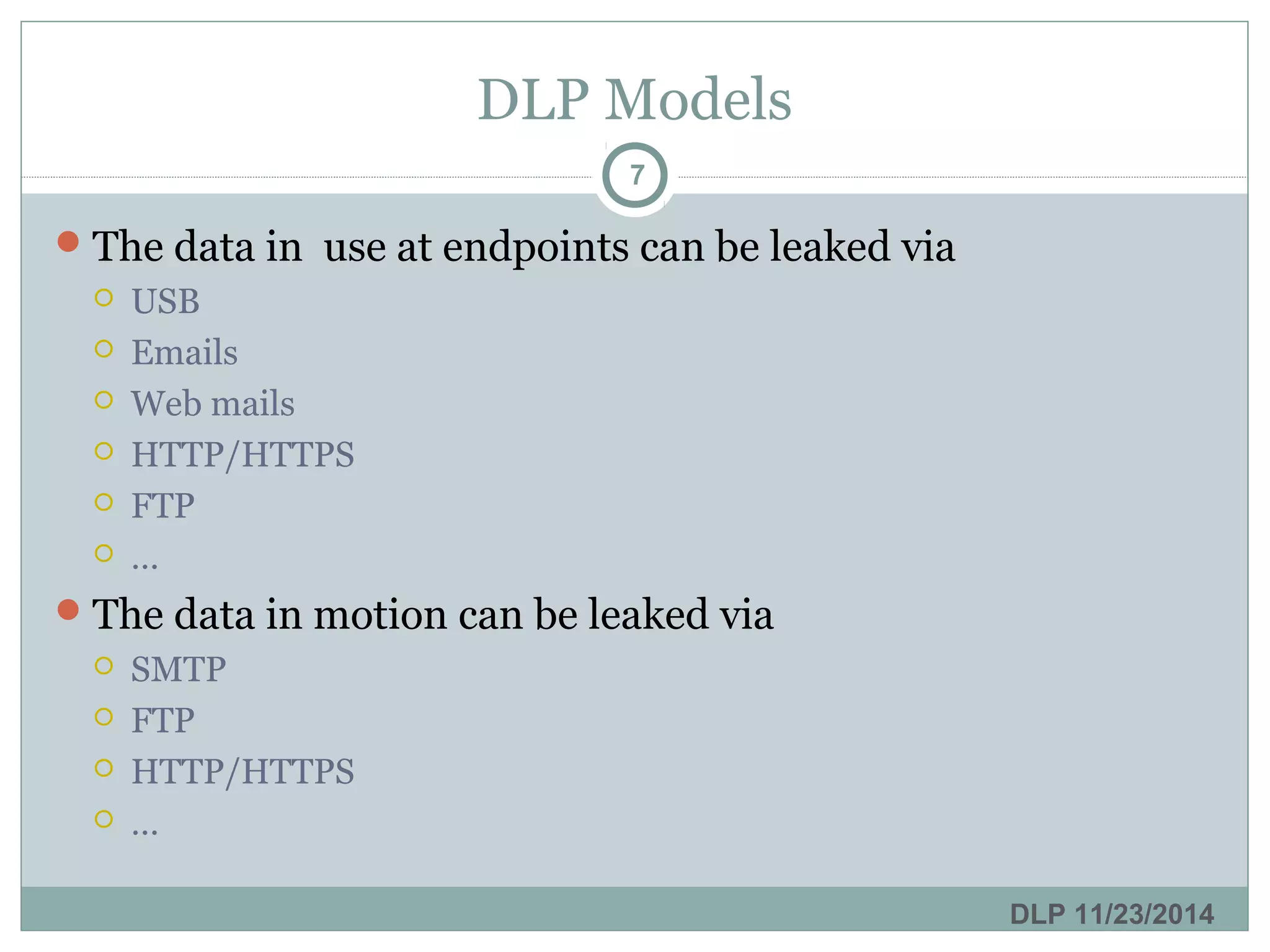 Data loss prevention (dlp) | PPT