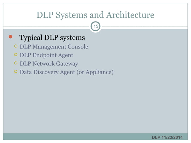 Data loss prevention (dlp) | PPT