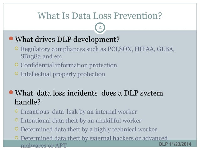 Data loss prevention (dlp) | PPT