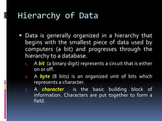 Data Management | PPTX | Databases | Computer Software and Applications
