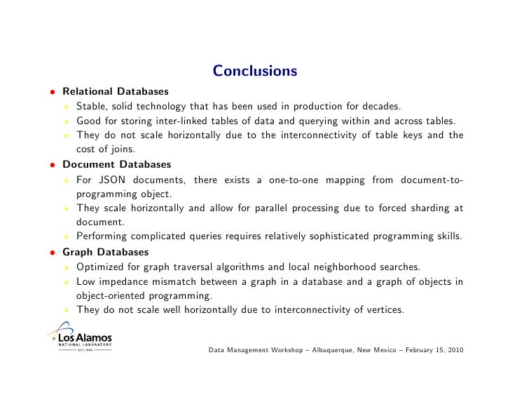 An Overview Of Data Management Paradigms Relational Document And G
