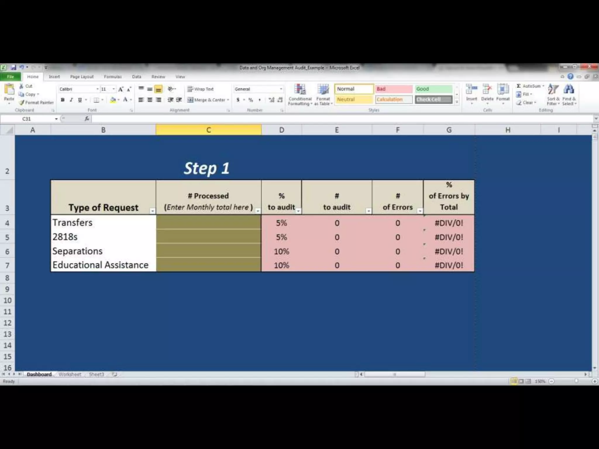 Data Management Audit Example | PPT