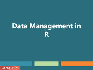Data Management in R | PPTX