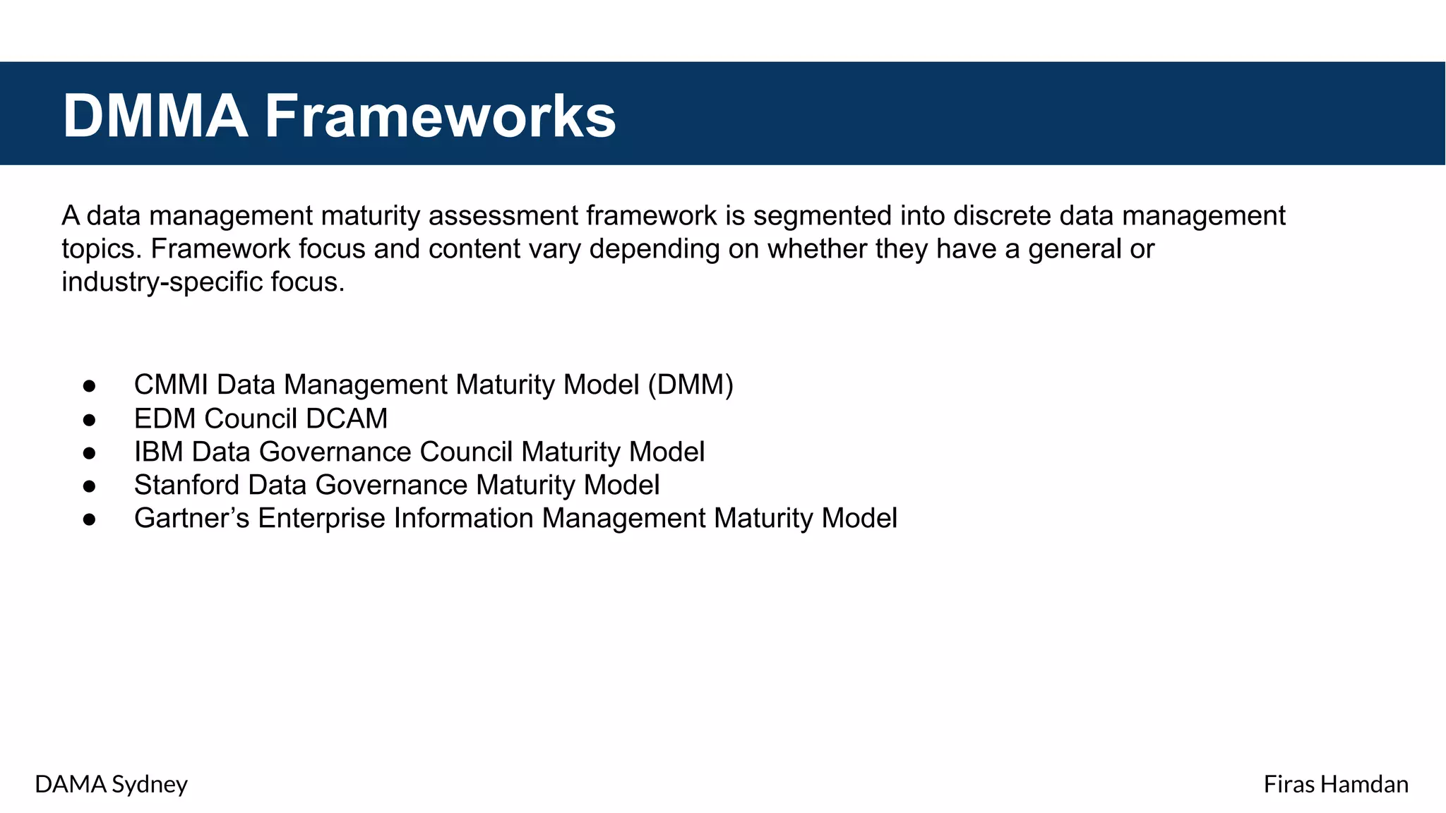 Data Management Maturity Assessment | PDF