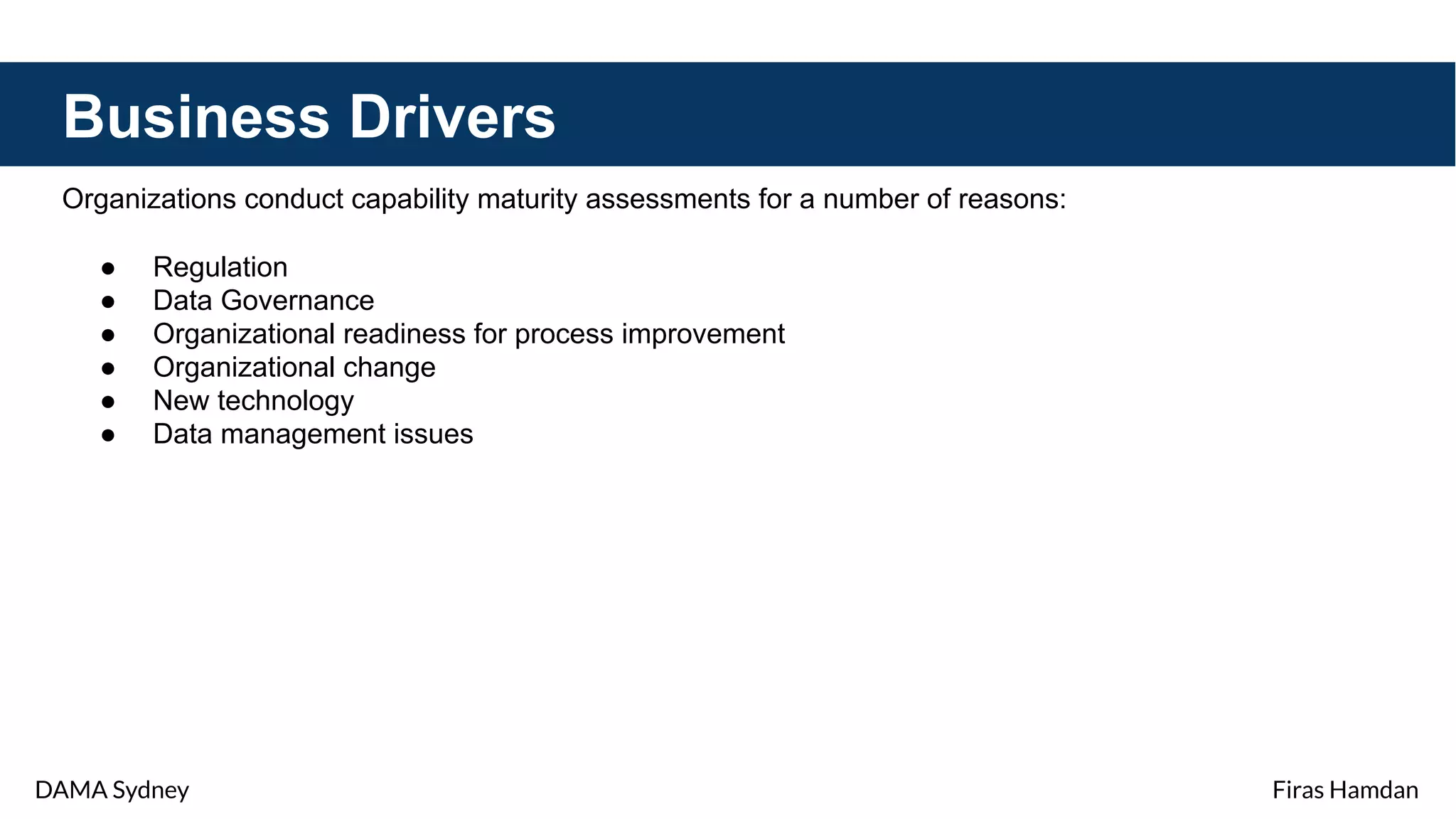 Data Management Maturity Assessment | PDF