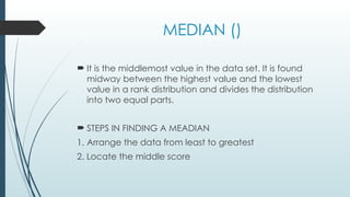 DATA MANAGEMENT (Measure of Central Tendency and Dispersion-UNGROUPED DATA) (1).pptx