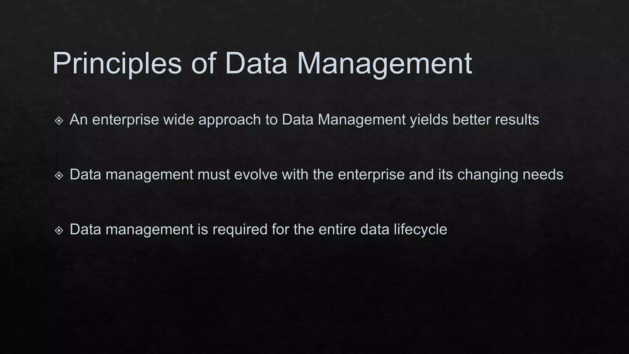 Data management overview | PPTX