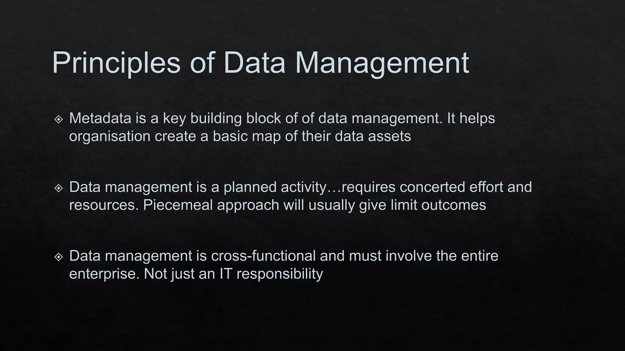 Data management overview | PPTX