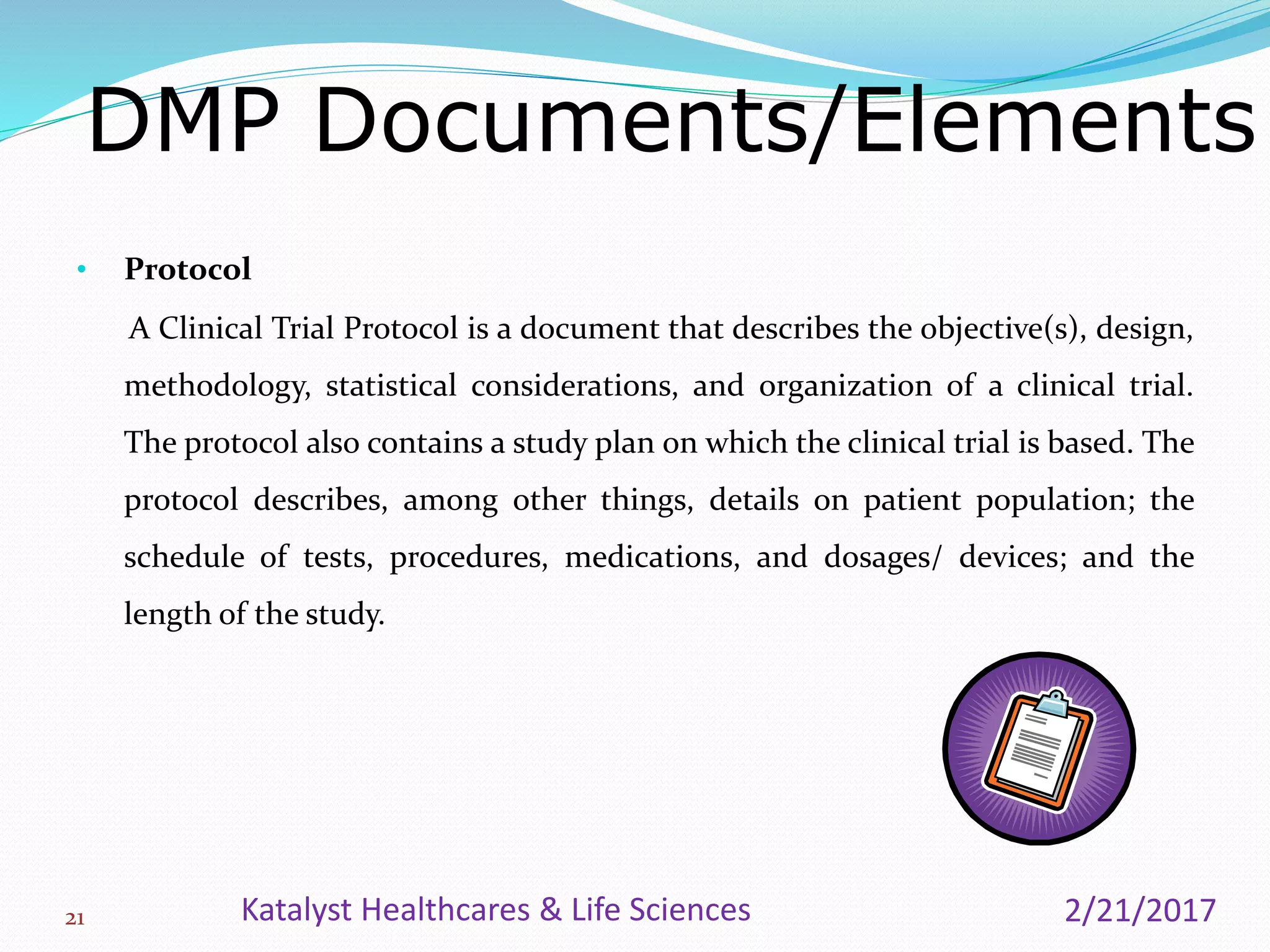 Clinical Data Management Plan_Katalyst HLS | PPTX