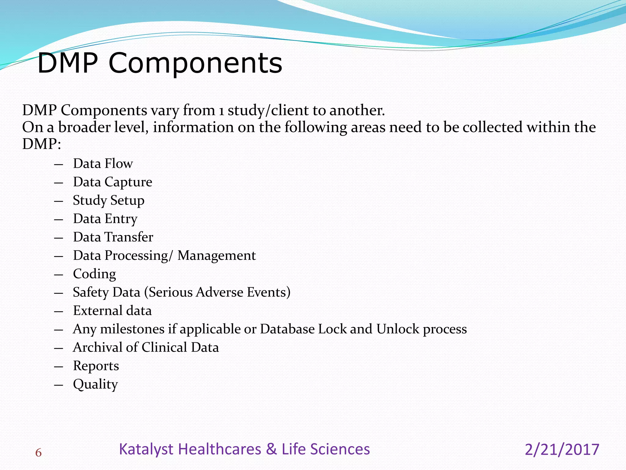 Clinical Data Management Plan_Katalyst HLS | PPTX