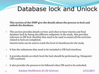 Clinical Data Management Plan_Katalyst HLS | PPTX