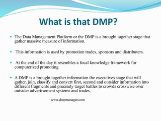 Data management platform | PPT