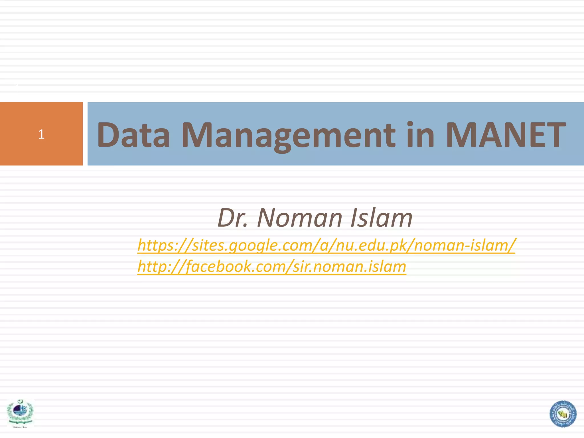Data management presentation | PPT