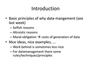 Data management principles | PPTX