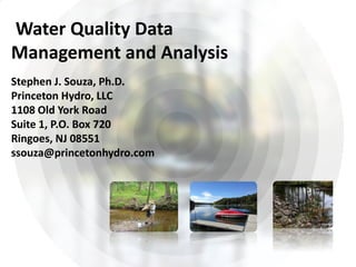 Water Quality Data Management and Analysis | PDF