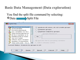 Data management through spss | PPT