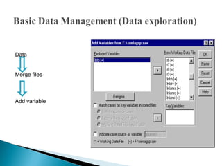 Data management through spss | PPT