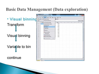 Data management through spss | PPT