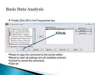 Data management through spss | PPT