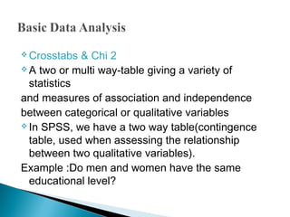 Data management through spss | PPT