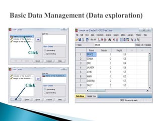 Data management through spss | PPT