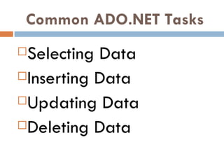 Data management with ado | PPT