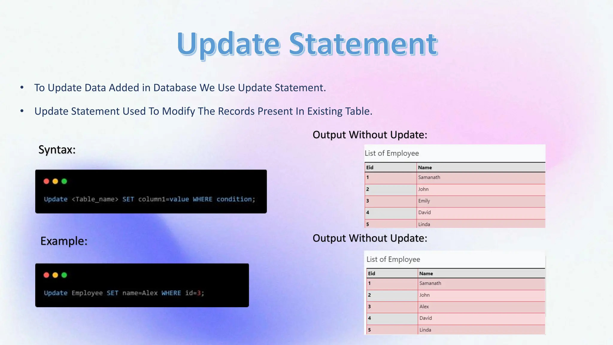 Data Manipulation Language Dmlpptx Databases Computer Software And Applications