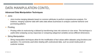 DataManipulationTimeSeriesHandling asdfadsfas | PPT