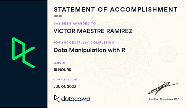 Data Manipulation with R | PPT