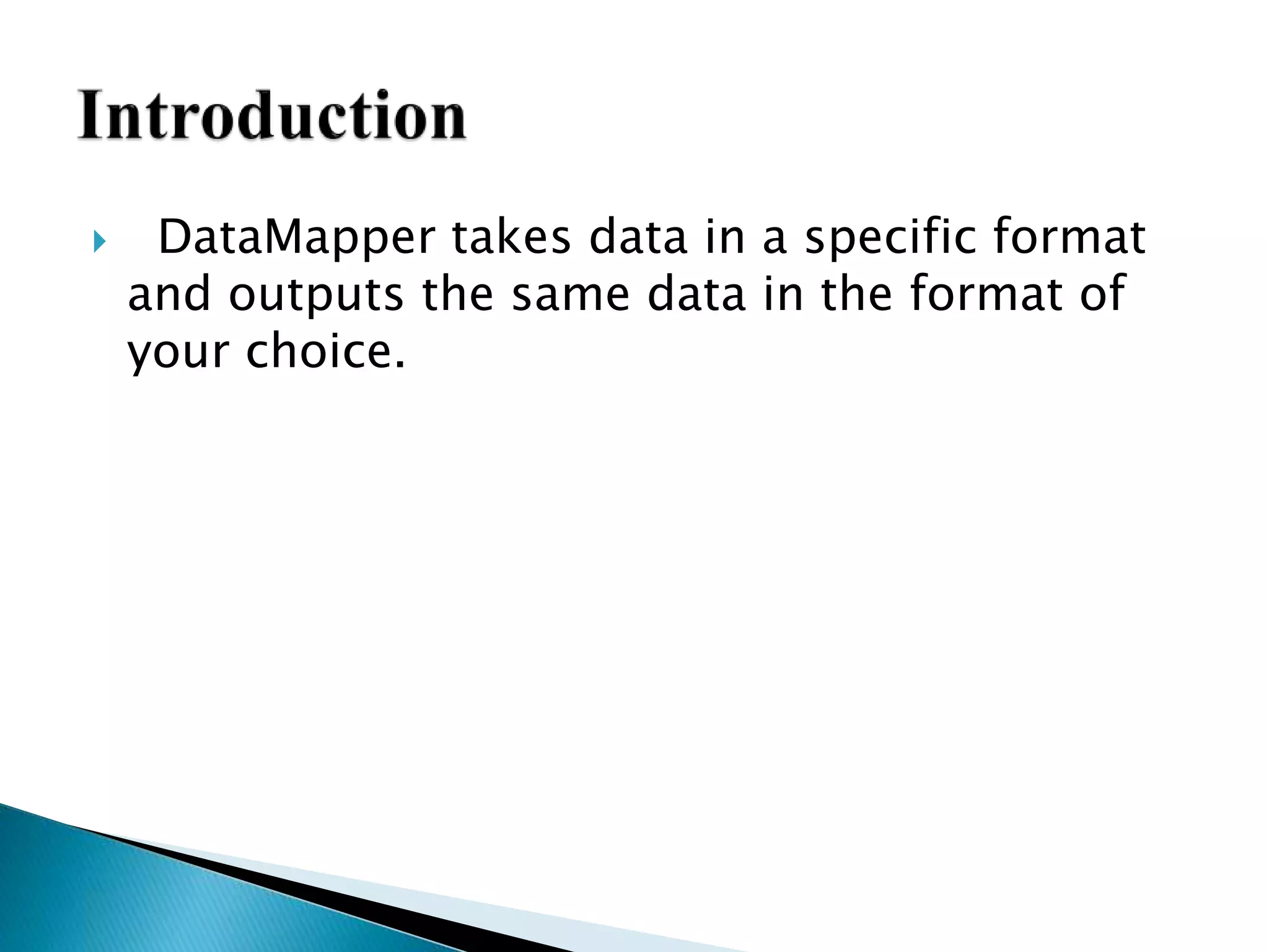 Data Mapper | PPT