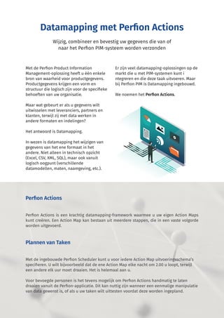 Datamapping met Perfion Actions | PDF