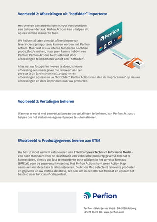 Datamapping met Perfion Actions | PDF