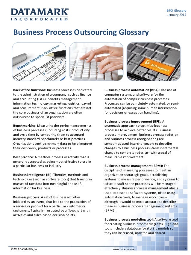 Business Process Outsourcing Glossary