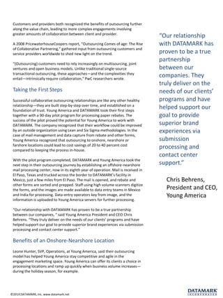 Young America and DATAMARK: Forging a Strategic Partnership | PDF