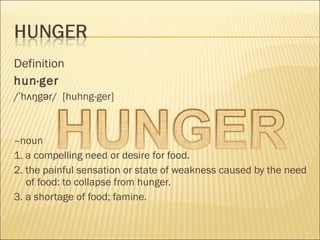 Hunger Presentation | PPT