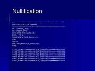 Data masking in sas | PPTX