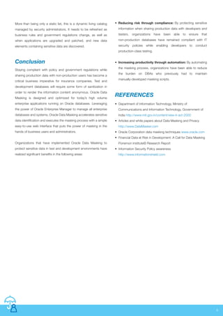 Data masking techniques for Insurance | PDF