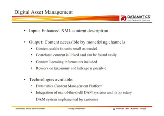Datamatics Content2Cash Solution | PDF