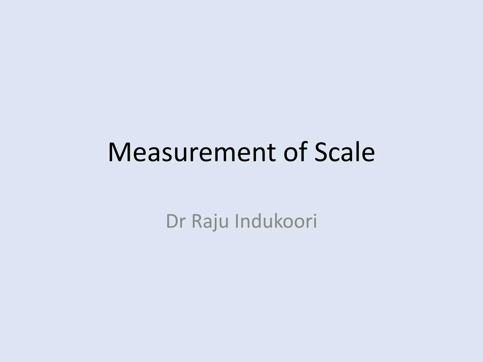 Data measurement of scale | PPT