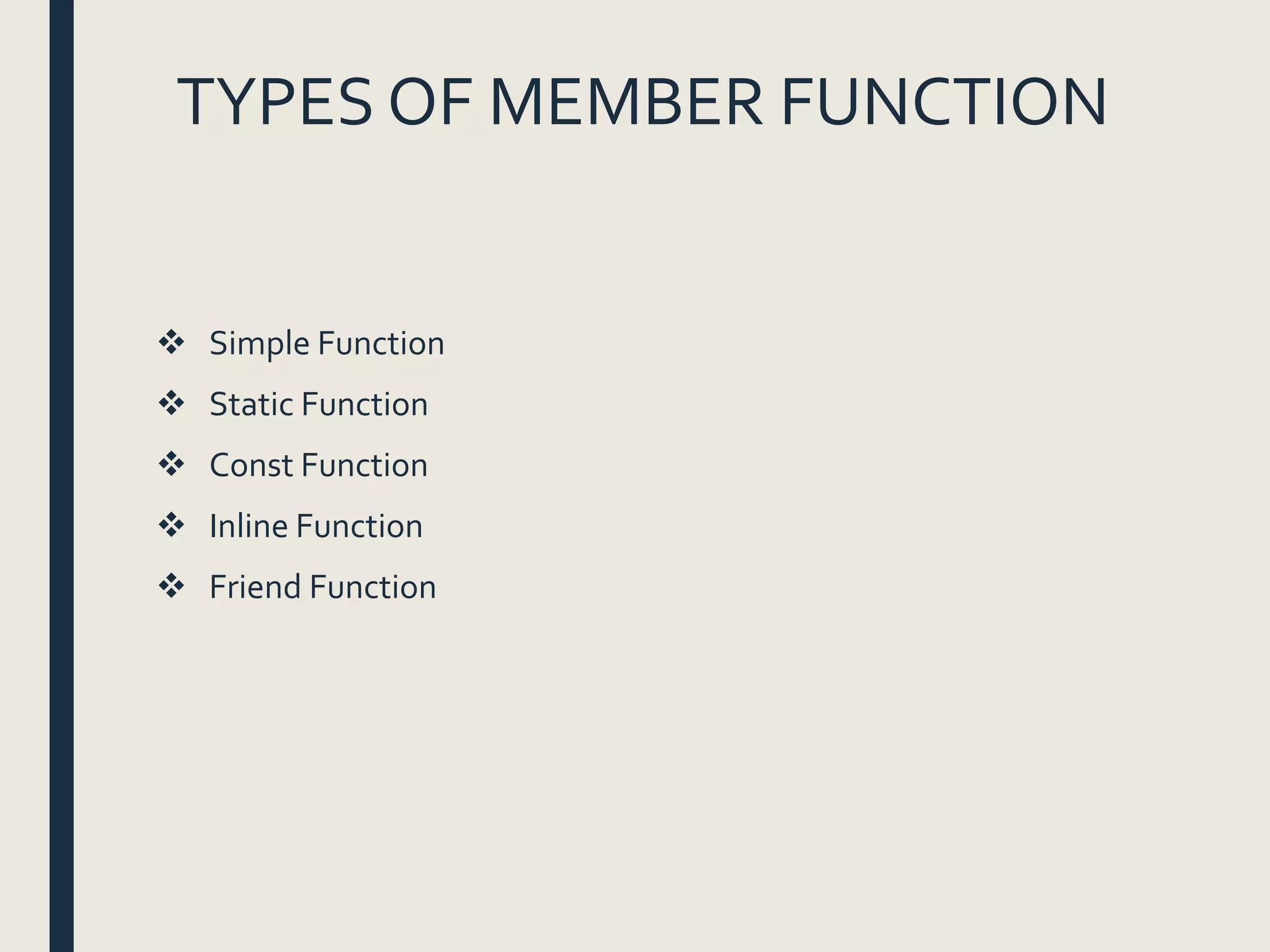 Data members and member functions | PPTX