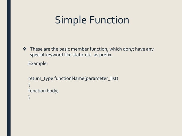 Data members and member functions | PPTX