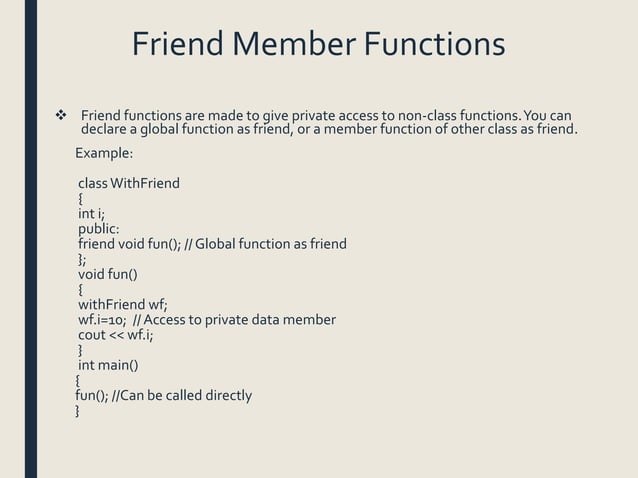 Data members and member functions | PPTX