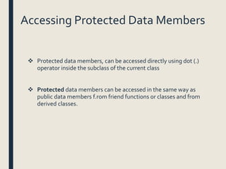 Data members and member functions | PPTX