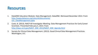 Practical Data Management Plans | PPT