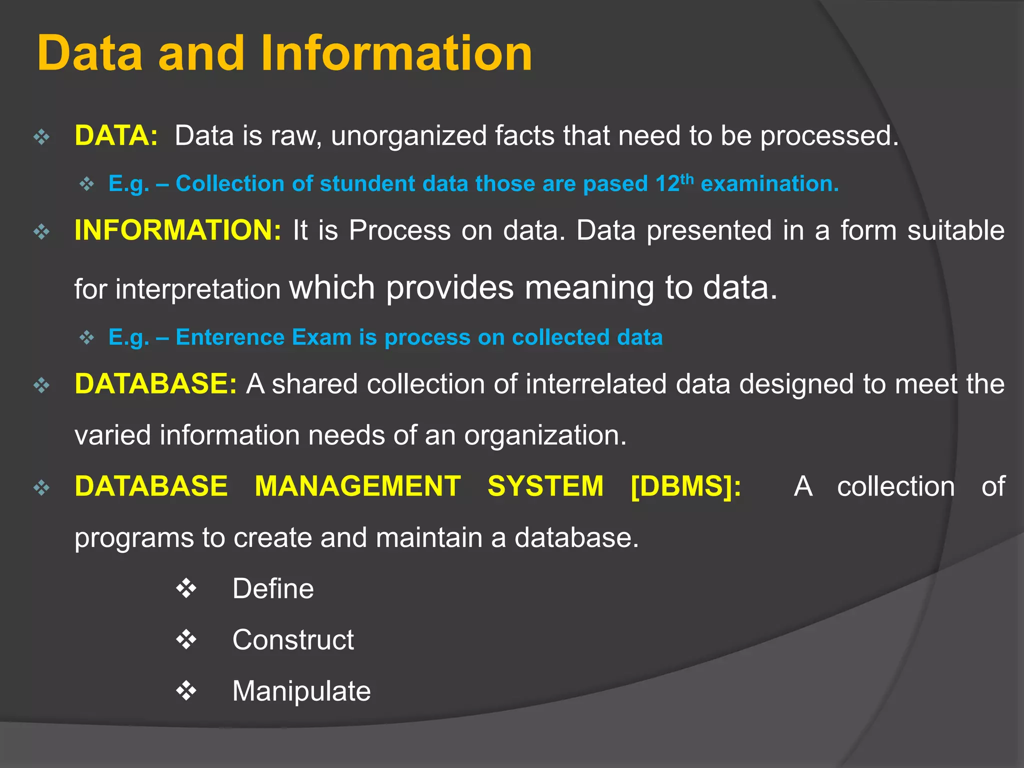 DataMgt - UNIT-I .PPT