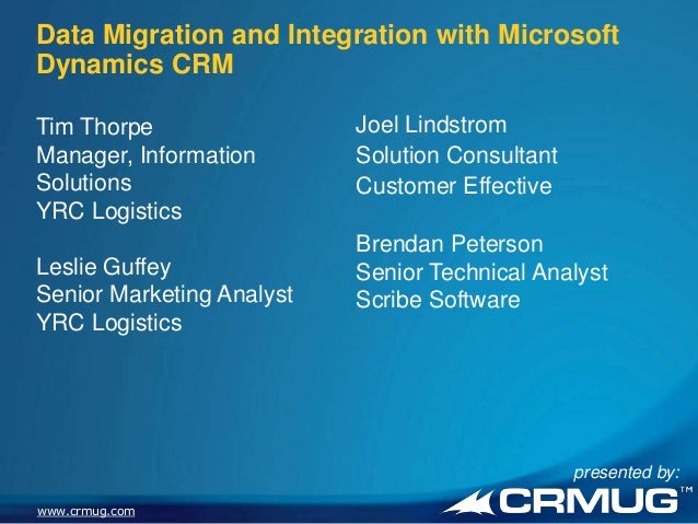 Dynamics CRM Data Migration and Integrations Microsoft Convergence 20…