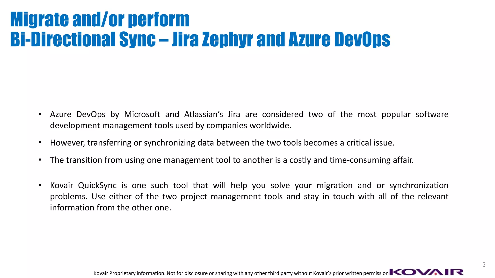 Data Migration from Jira Zephyr to Azure and Vice Versa | PPT