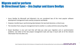 Data Migration from Jira Zephyr to Azure and Vice Versa | PPT
