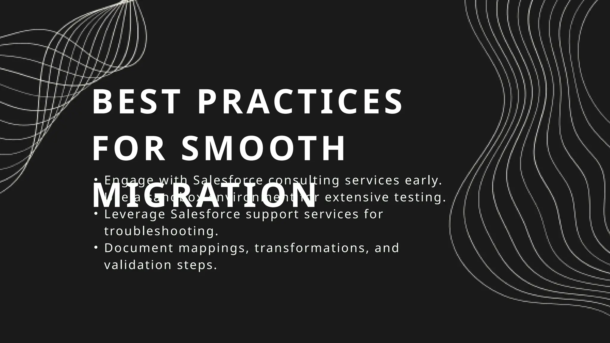 Data Migration In Salesforce Insights And Best Practices Pptx Databases Computer Software