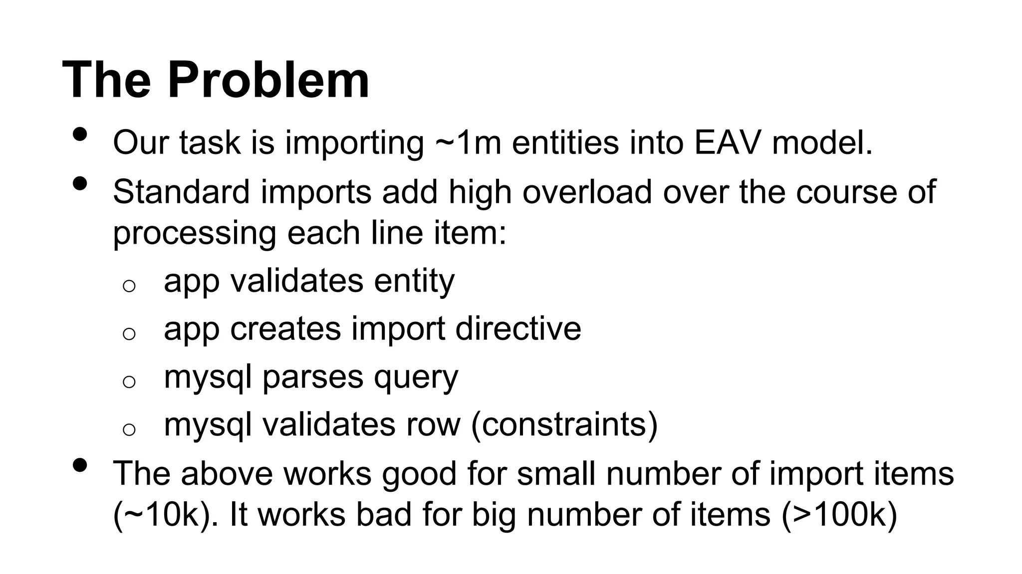 Data migration into eav model | PPT